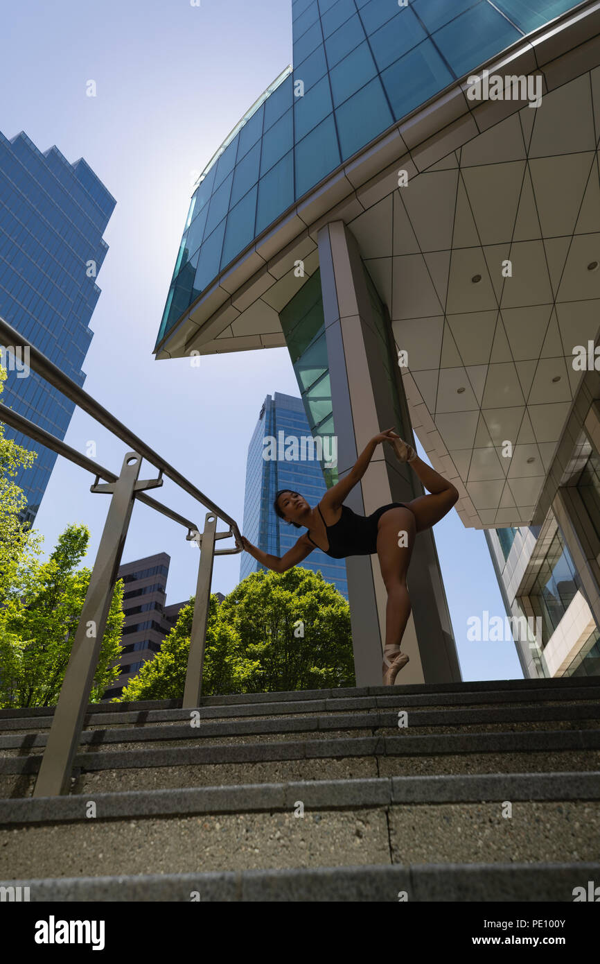 Female urban dancer dancing on steps Stock Photo - Alamy