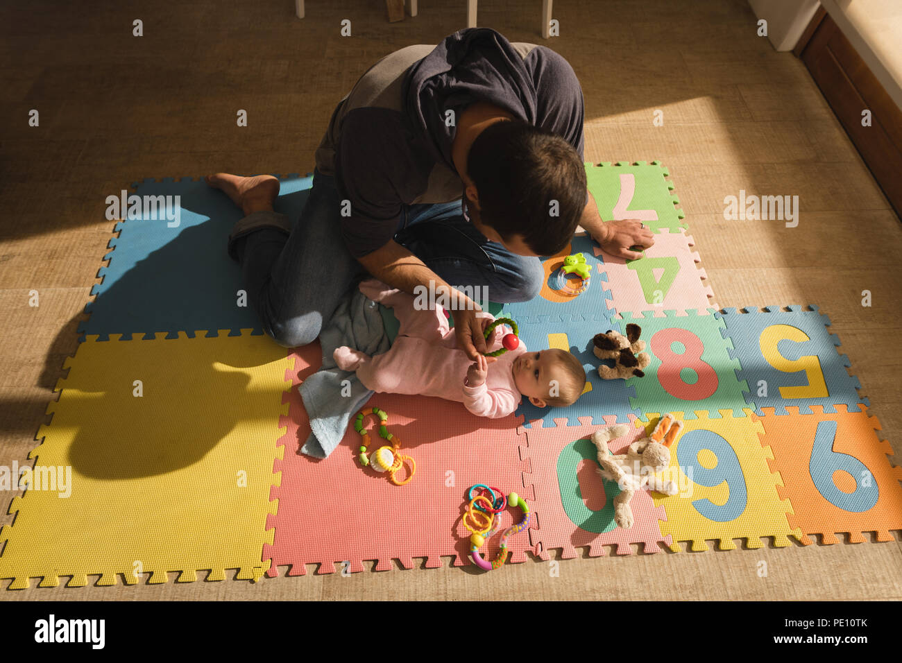 Father playing with his baby boy Stock Photo - Alamy