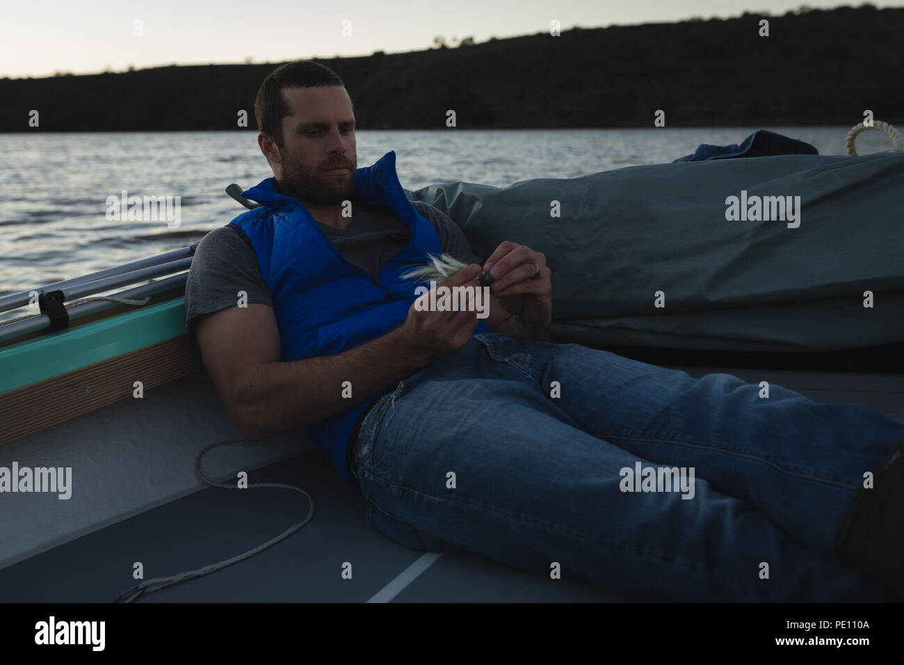 Adult man fishing hi-res stock photography and images - Alamy