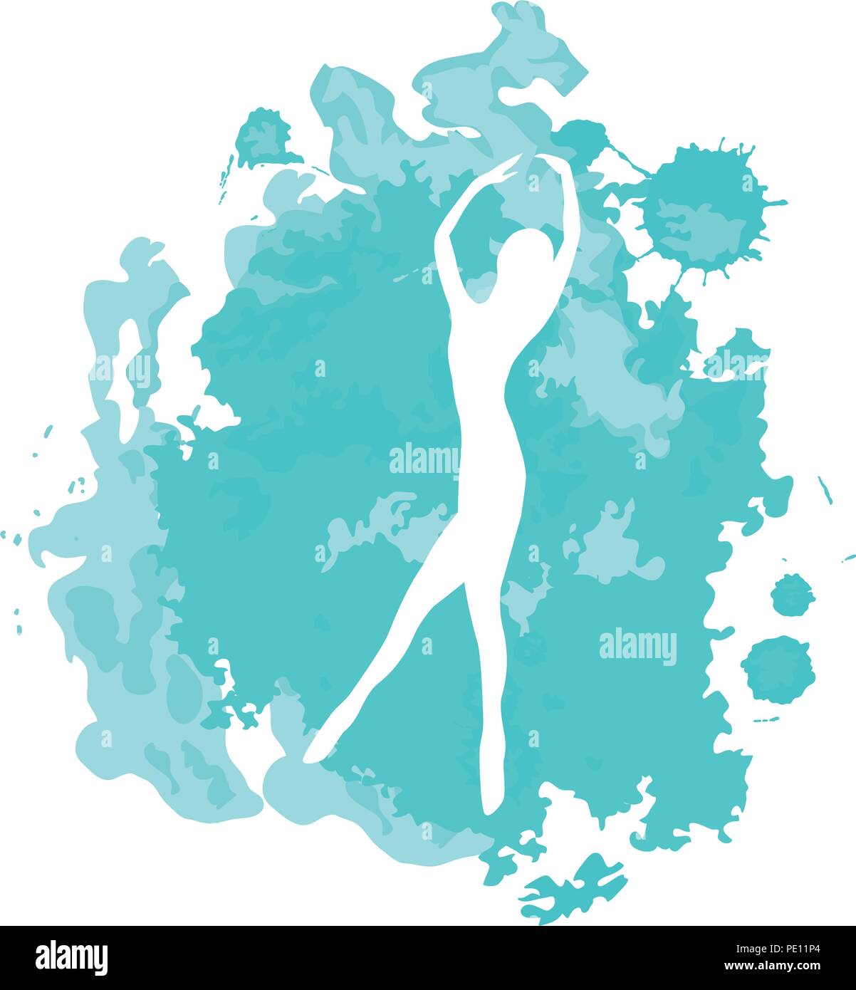 Female dancer silhouette Cut Out Stock Images & Pictures - Alamy