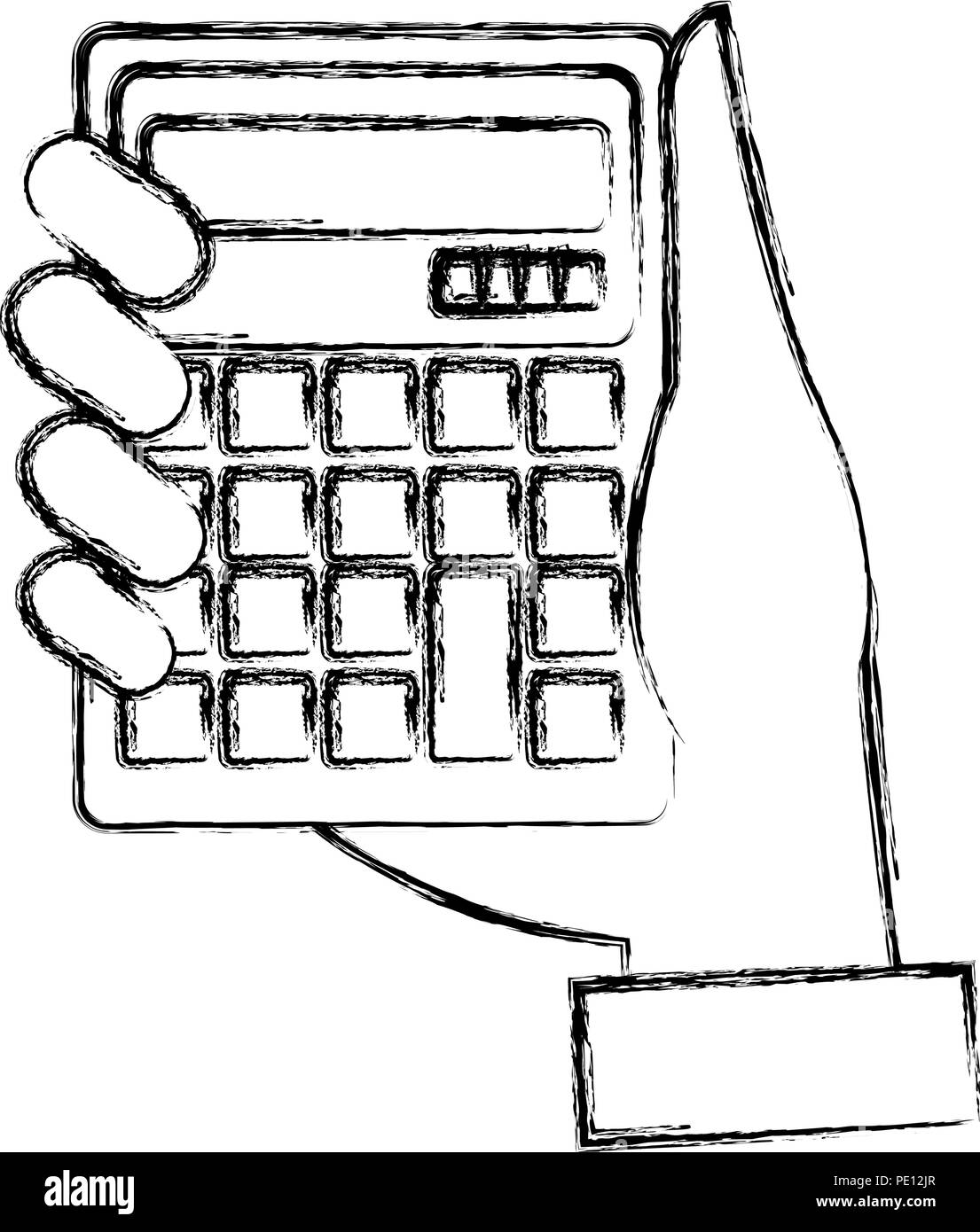 Calculation business hands design Stock Vector Images - Alamy