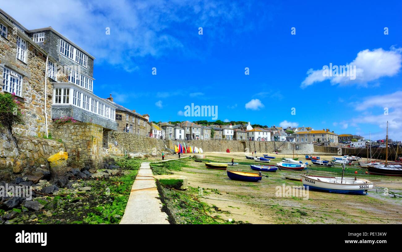Mousehole, fishing village,Cornwall,England,UK Stock Photo - Alamy