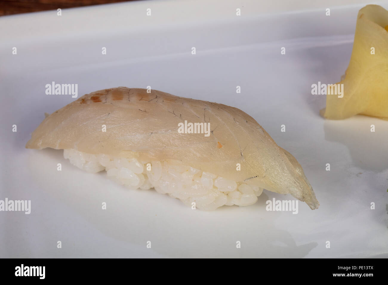 Cold Sushi with raw dorada Stock Photo - Alamy