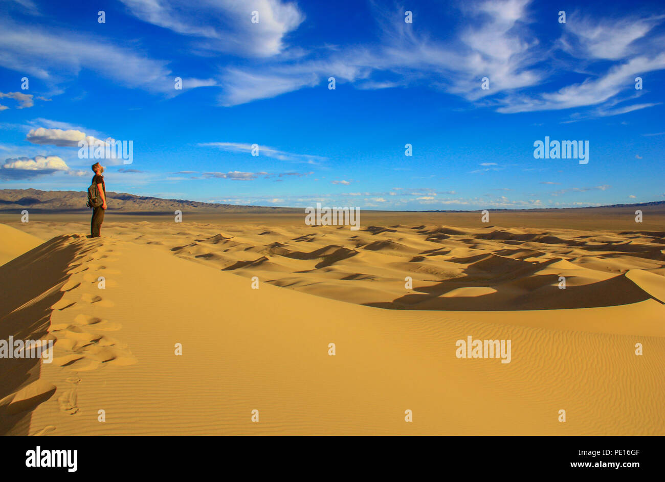 Gobi Desert, Mongolia - one of the largest deserts in the World, with ...