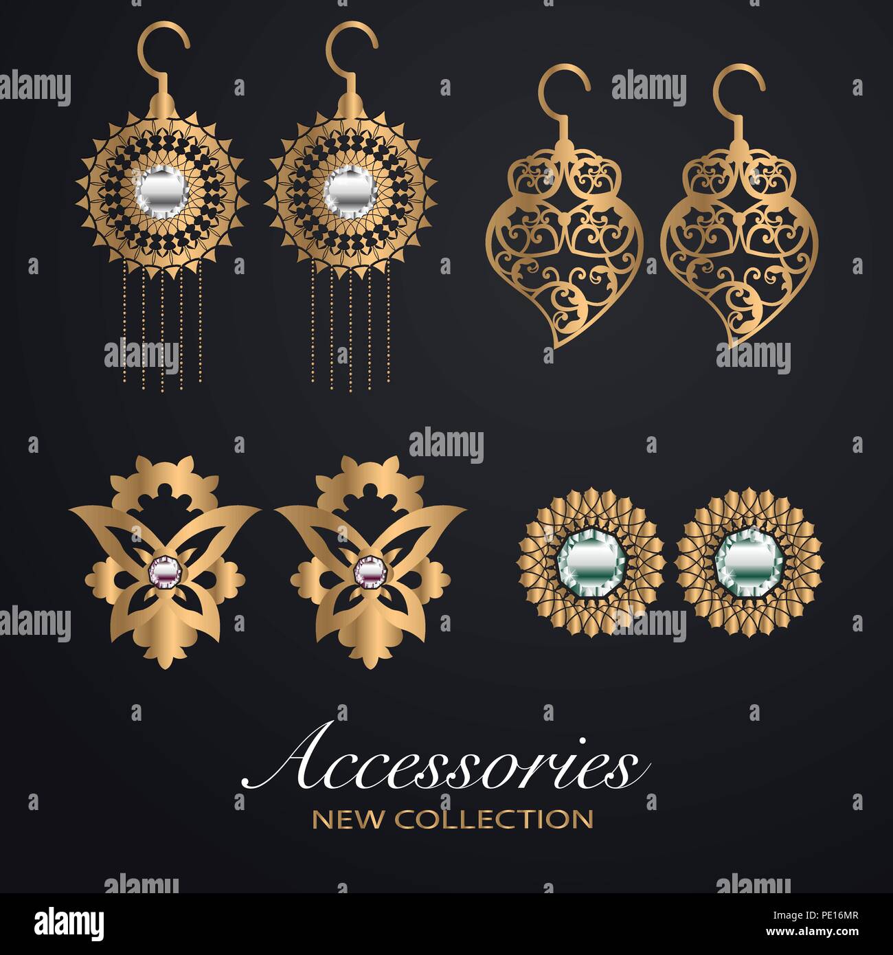 Collection Of Accessories Stock Vector Image & Art - Alamy