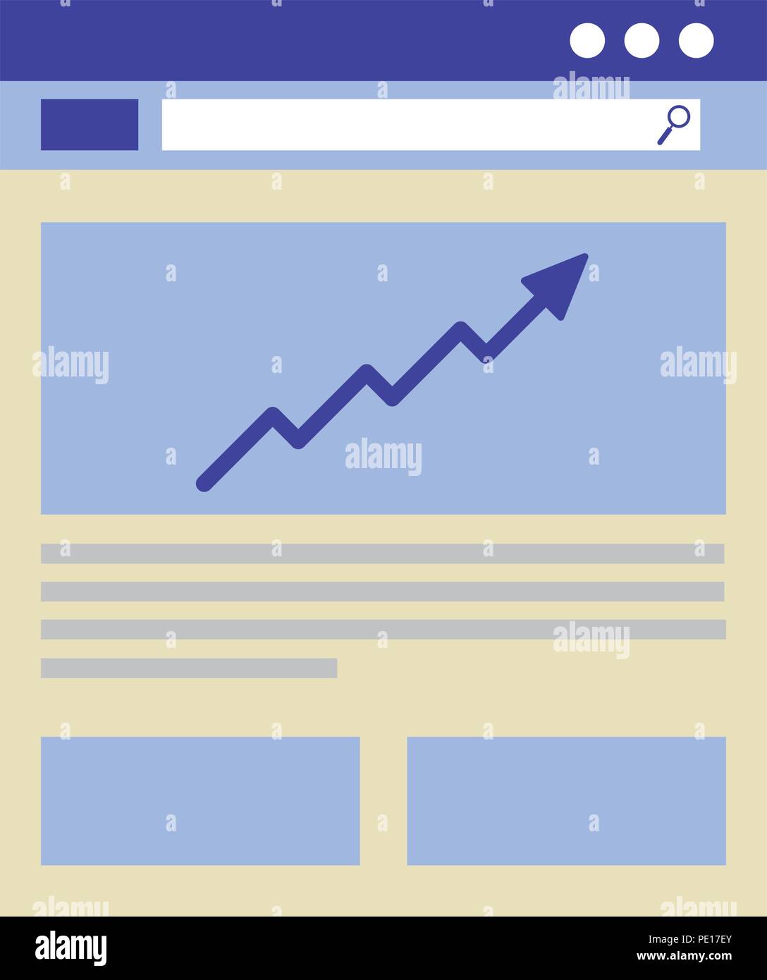 business report document paper information vector illustration Stock ...