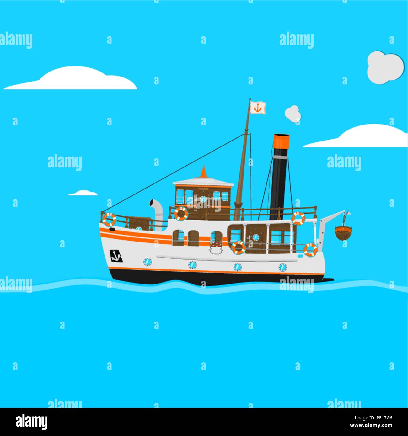 Steamship Stock Vector Images - Alamy