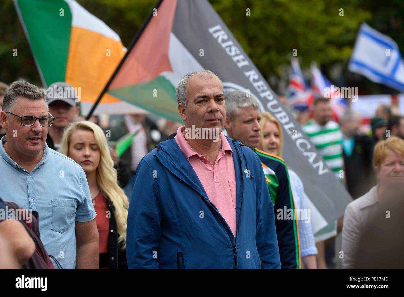 Colin duffy at an anti internment march in belfast city centre hi-res ...