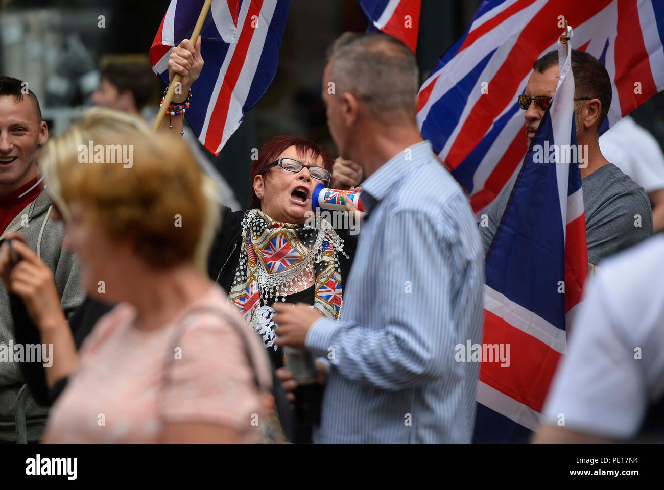 A counter protest by the loyalist group Northern Ireland Against ...