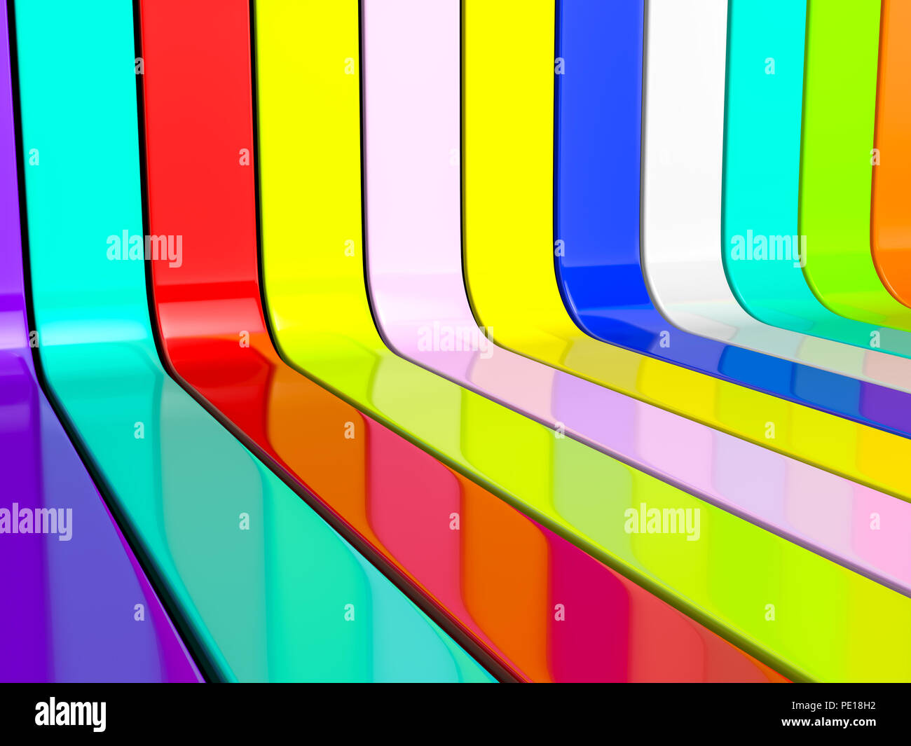 Background formed by color line. 3D illustration Stock Photo - Alamy
