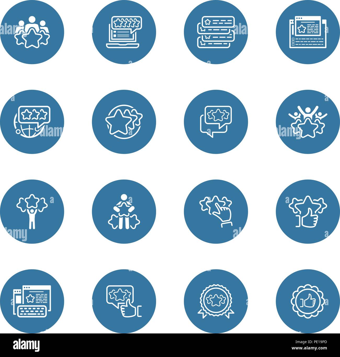 Simple Set of Testimonials Icons Stock Vector Image & Art - Alamy