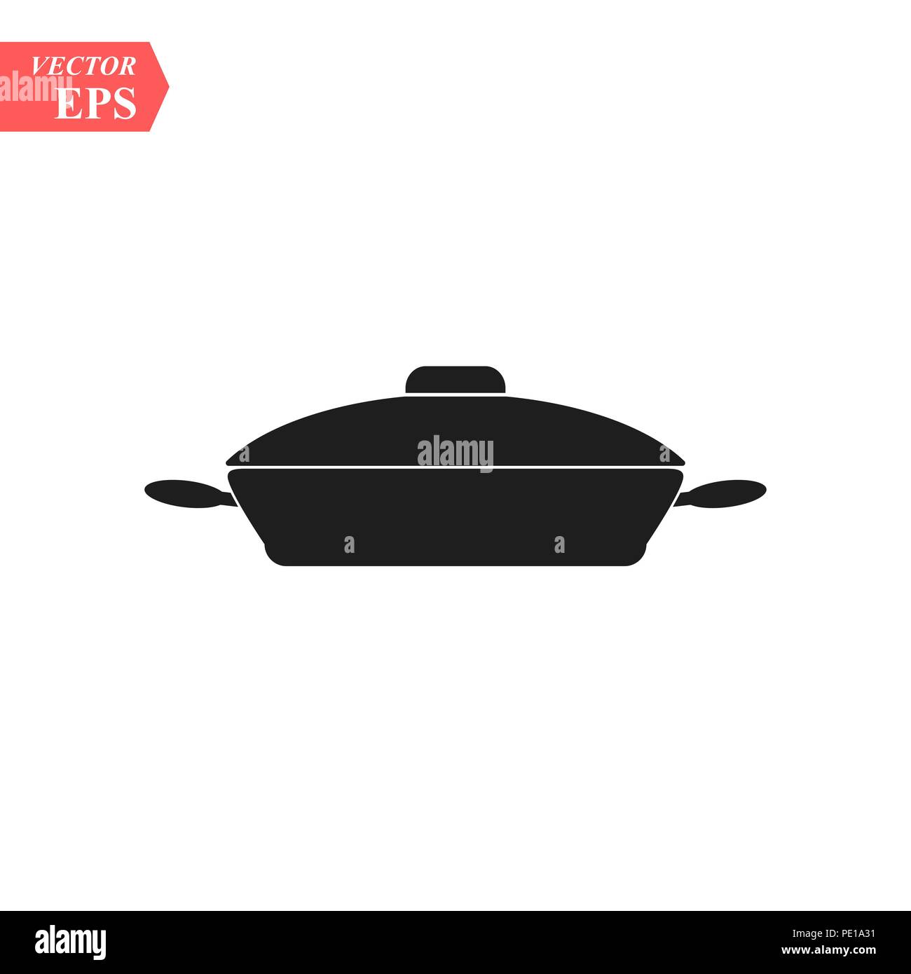 Saute pan vector vectors hi-res stock photography and images - Alamy