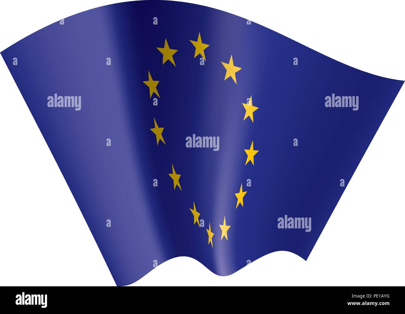 European union flag, vector illustration Stock Vector Image & Art - Alamy