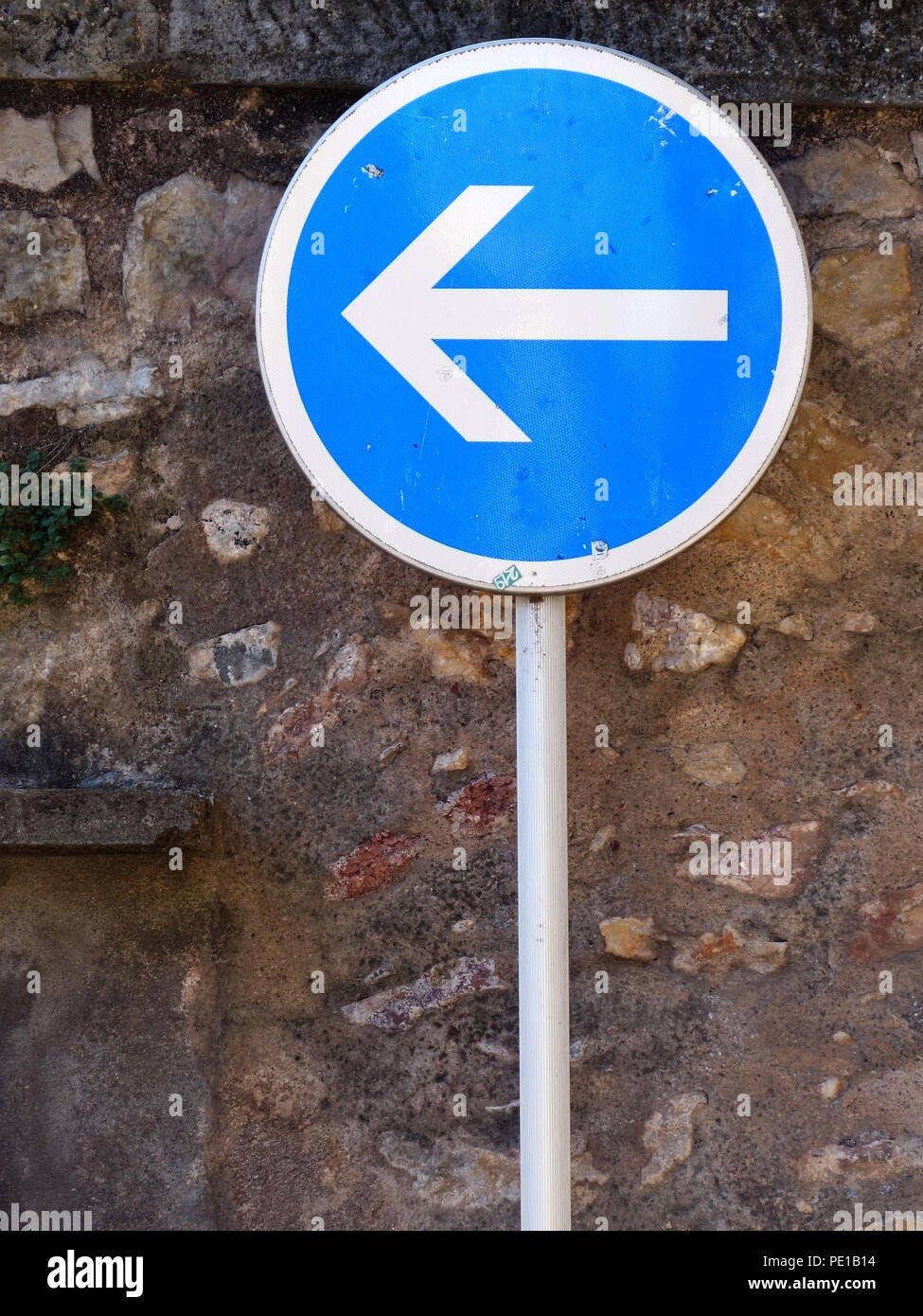 Left turn only sign hi-res stock photography and images - Alamy