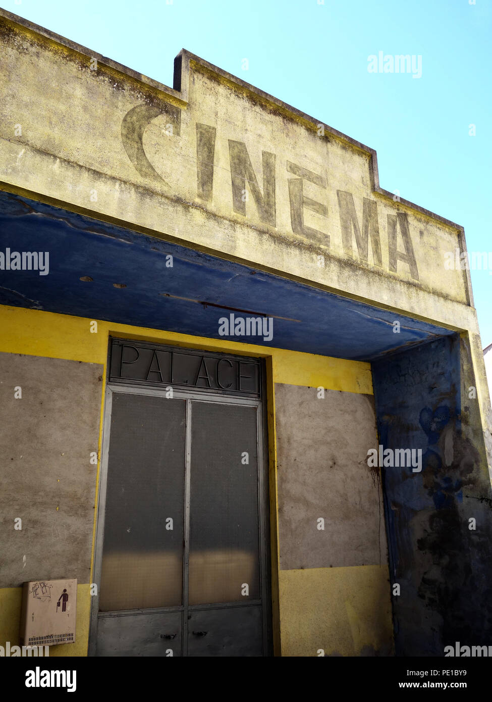 Very old Cinema sign written on the wall above the old cinema Quirky ...