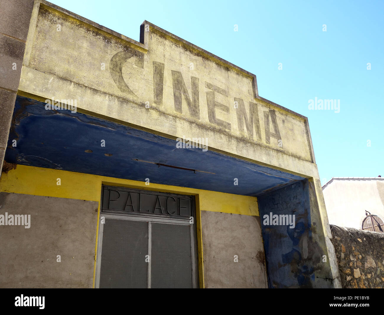 Very faded old french cinema sign hi-res stock photography and images ...