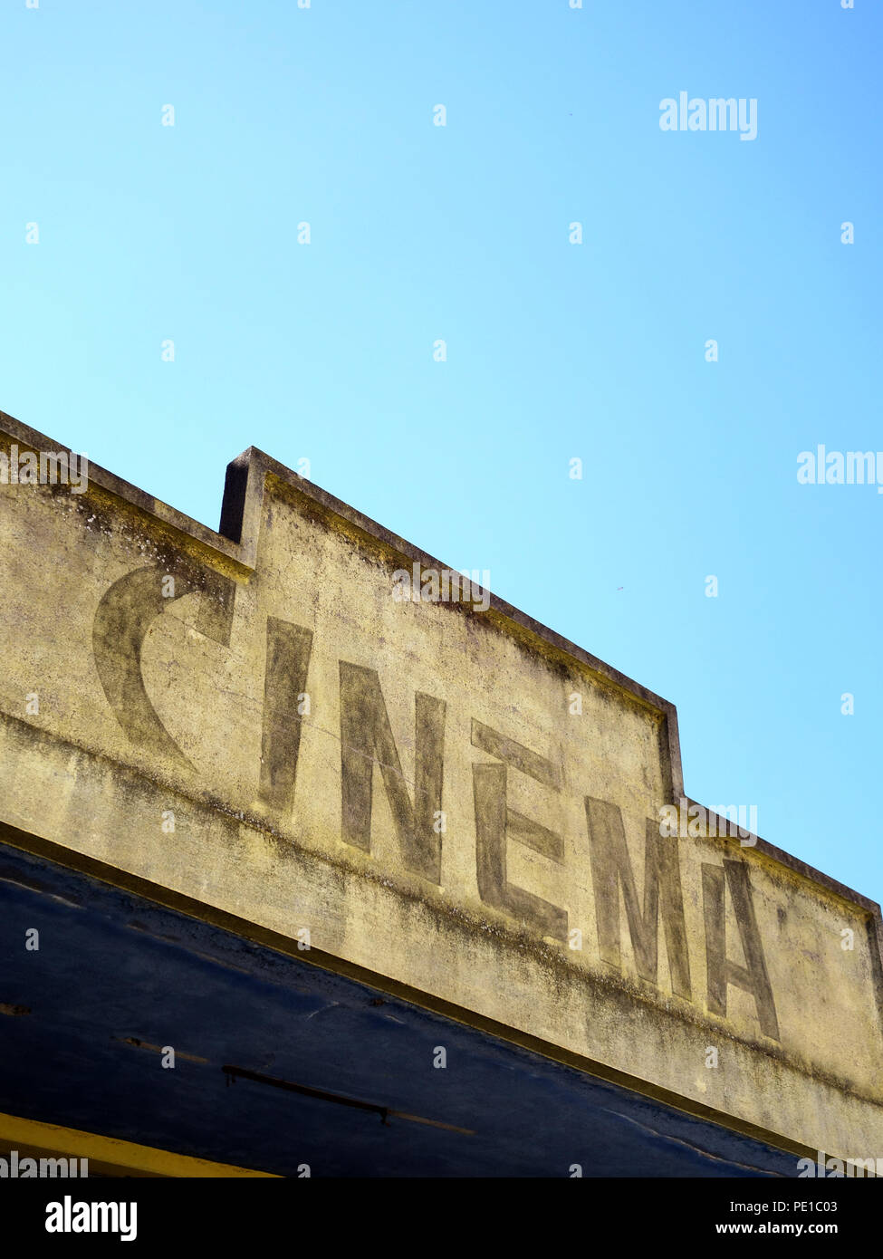 Very faded old french cinema sign High Resolution Stock Photography and ...