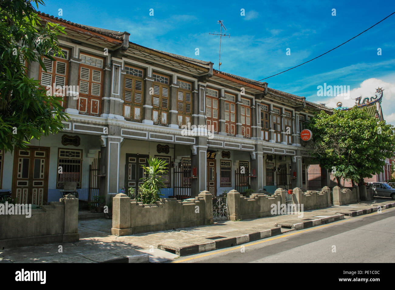 Traditional houses in Penang, Malaysia Stock Photo - Alamy