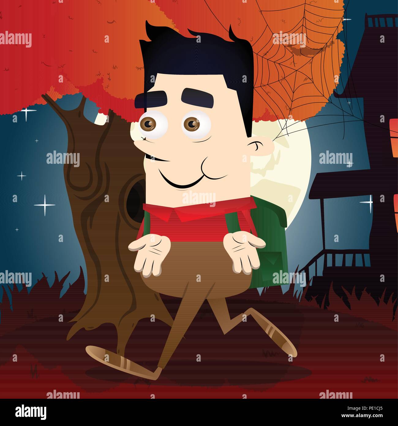 Happy child raised hands Stock Vector Images - Alamy