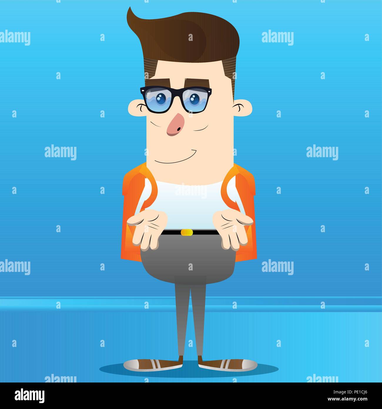 Shrug school Stock Vector Images - Alamy