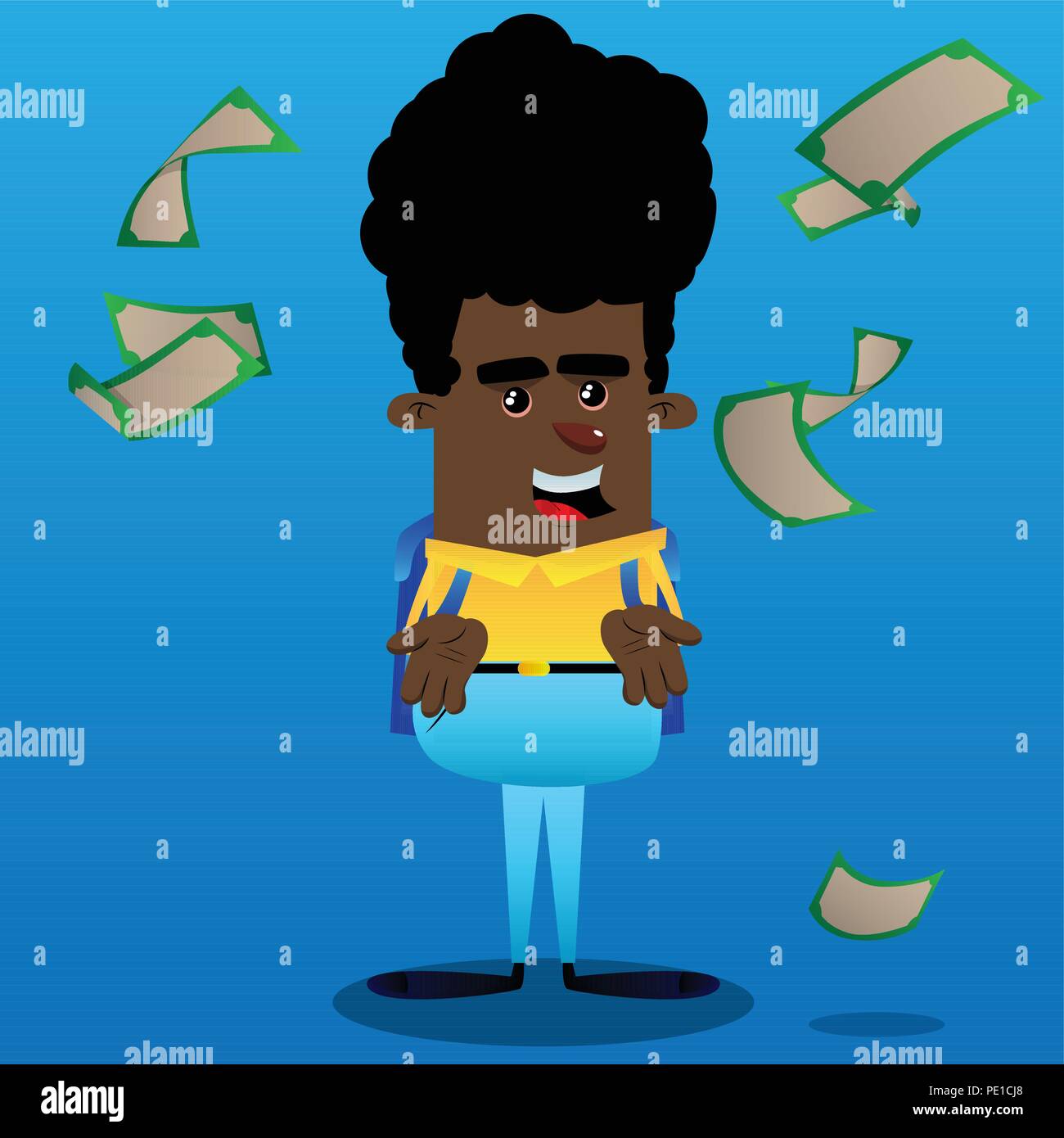 Shrug boy Stock Vector Images - Alamy