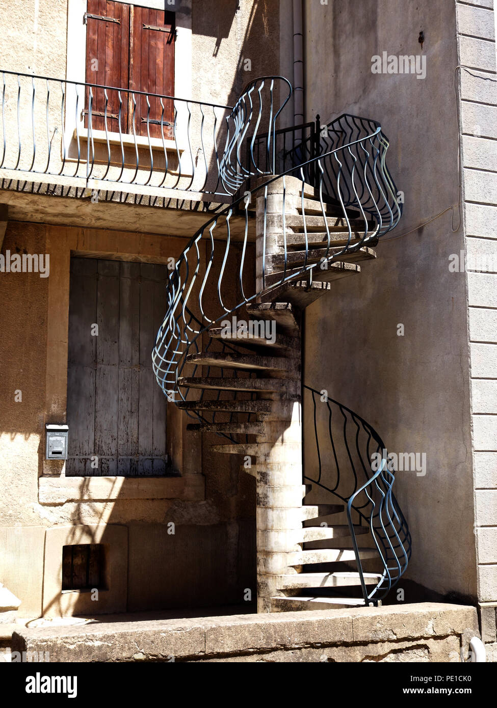 Concrete Spiral Staircase Stock Photos & Concrete Spiral Staircase ...