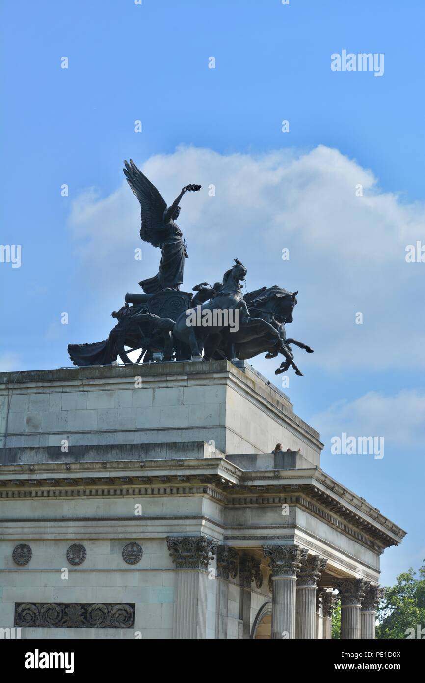 Wellington Arch, Hyde Park Corner, London, U.K Stock Photo - Alamy