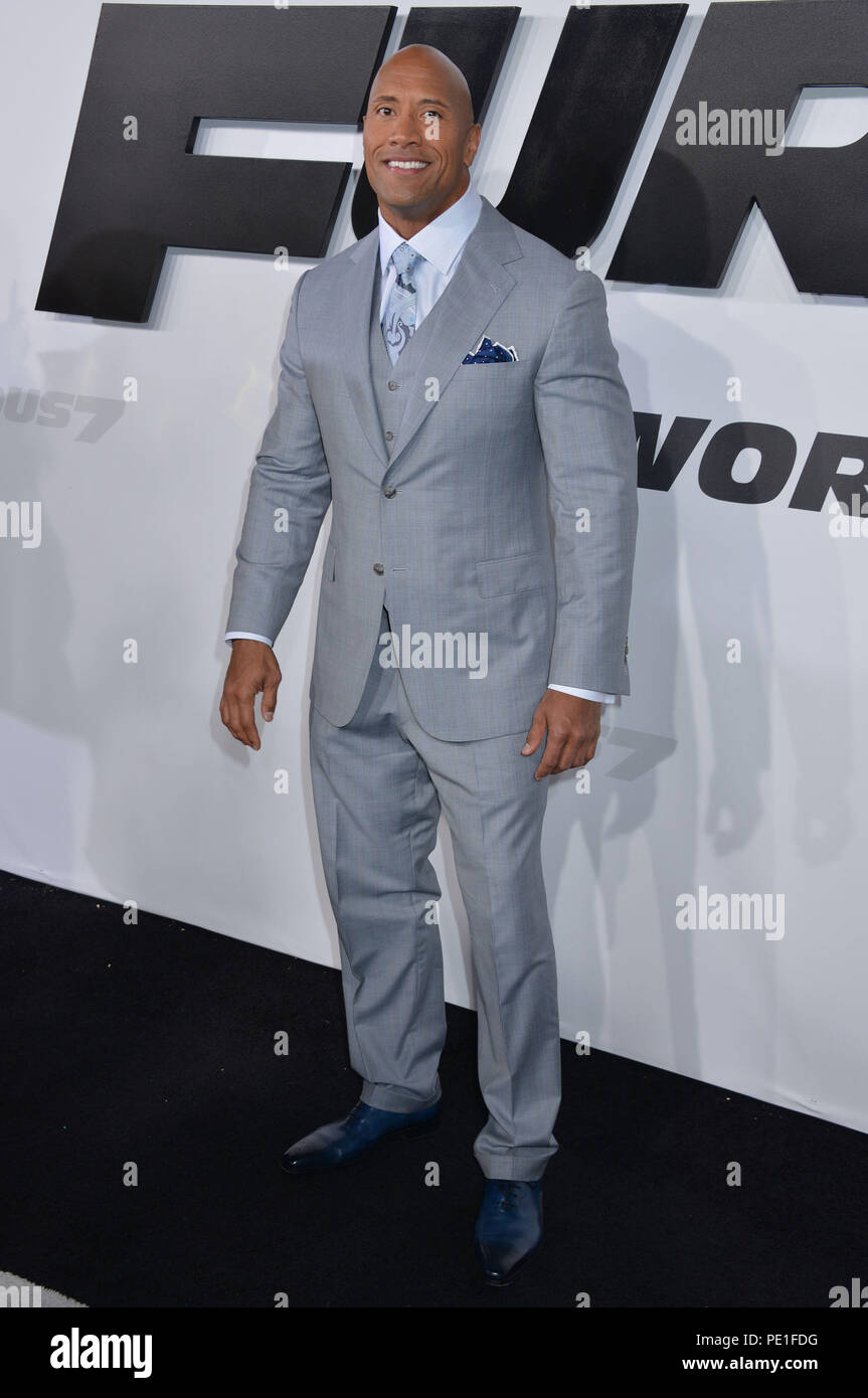 Dwayne Johnson 139 at Furious 7 Premiere at the TCL Chinese Theatre in ...