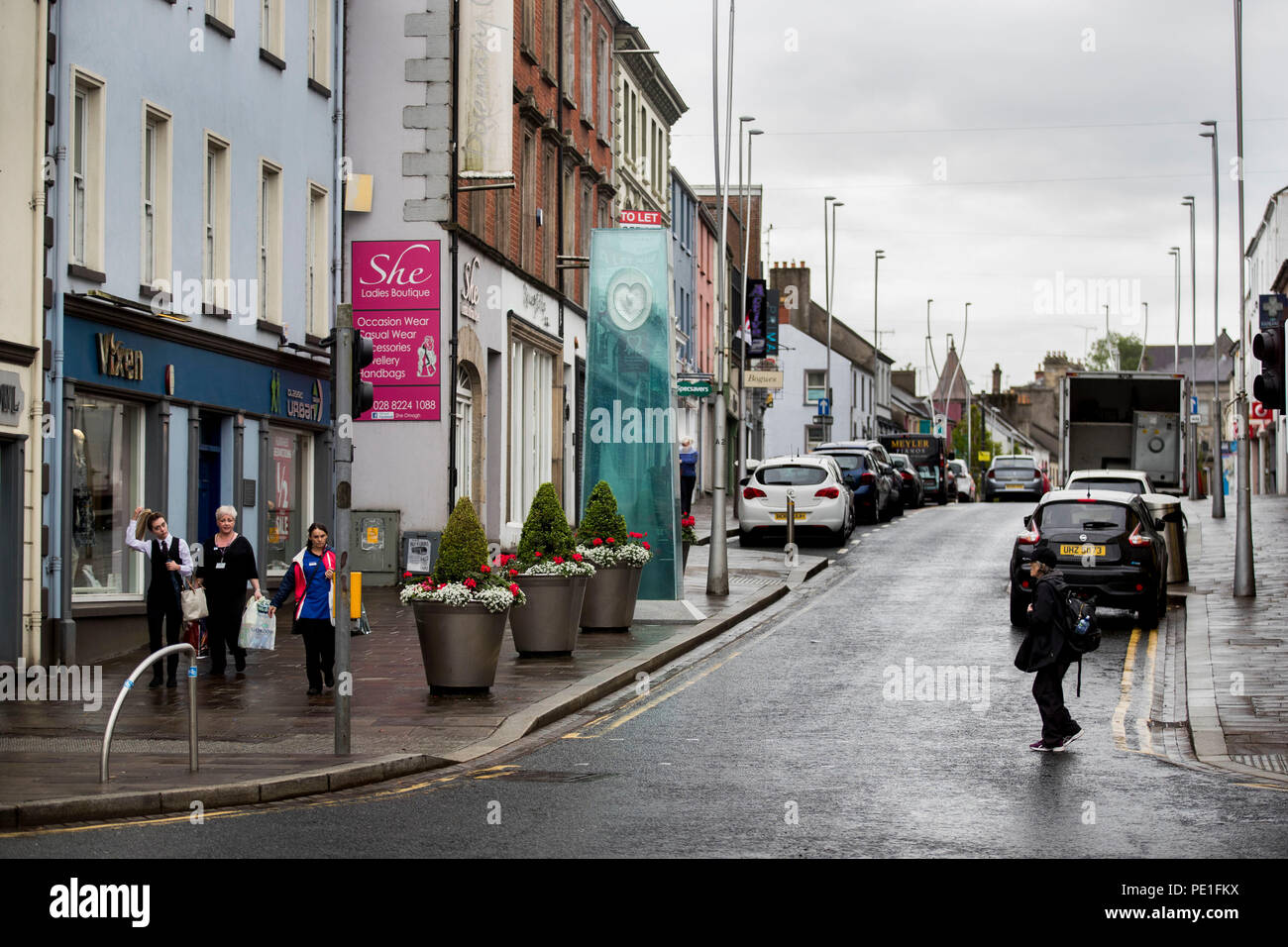 Omagh Bomb Memorial located on Market Street Omagh. The monument is ...