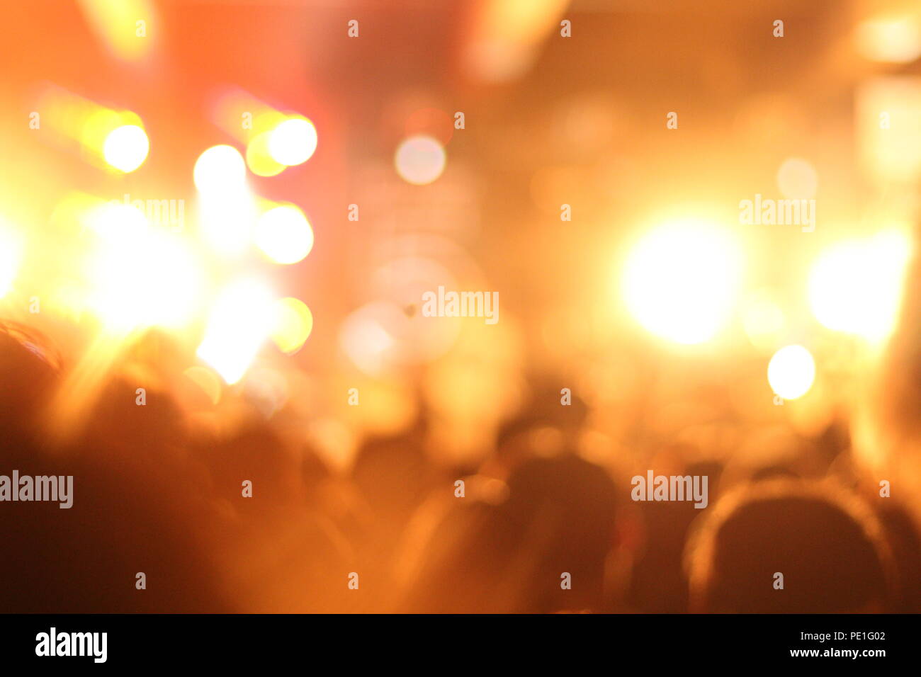Bokeh or blur spot light at live concert background Stock Photo - Alamy