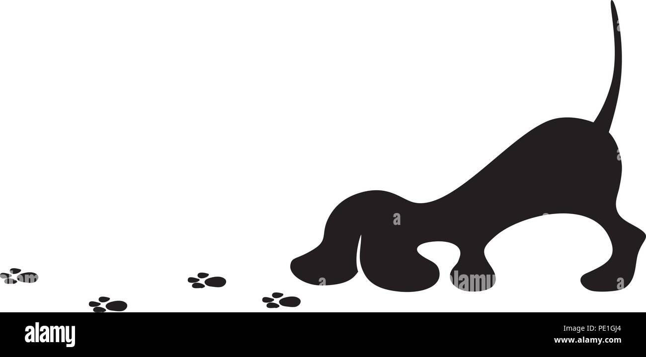 little dog sniffing Stock Vector Image & Art - Alamy