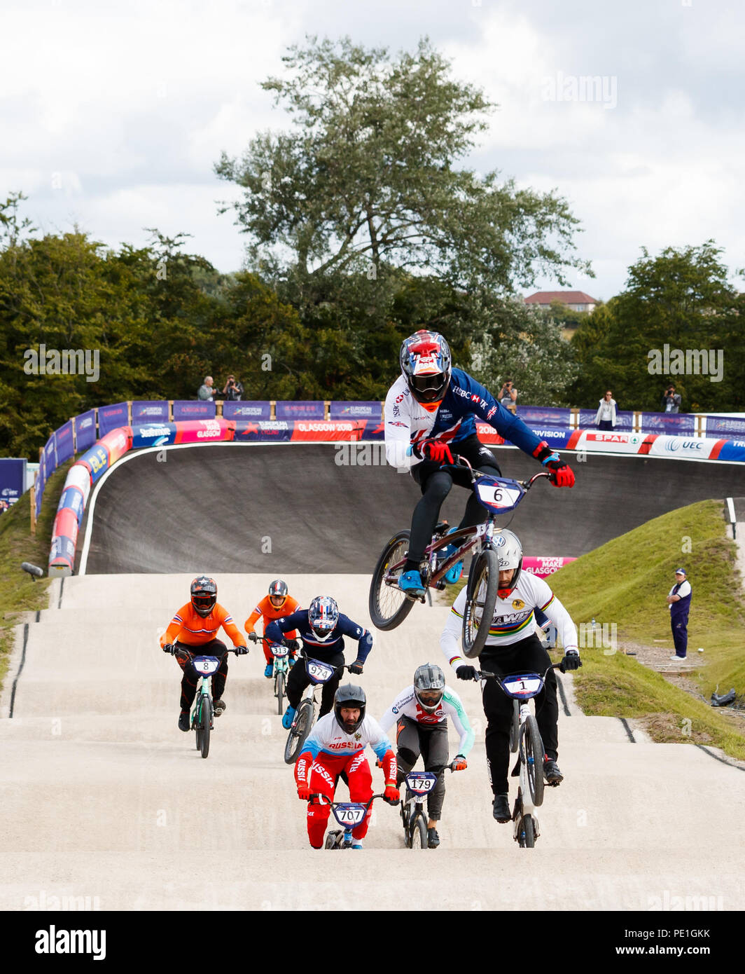 Great Britain's Kyle Evans on his way to winning his semi final during ...