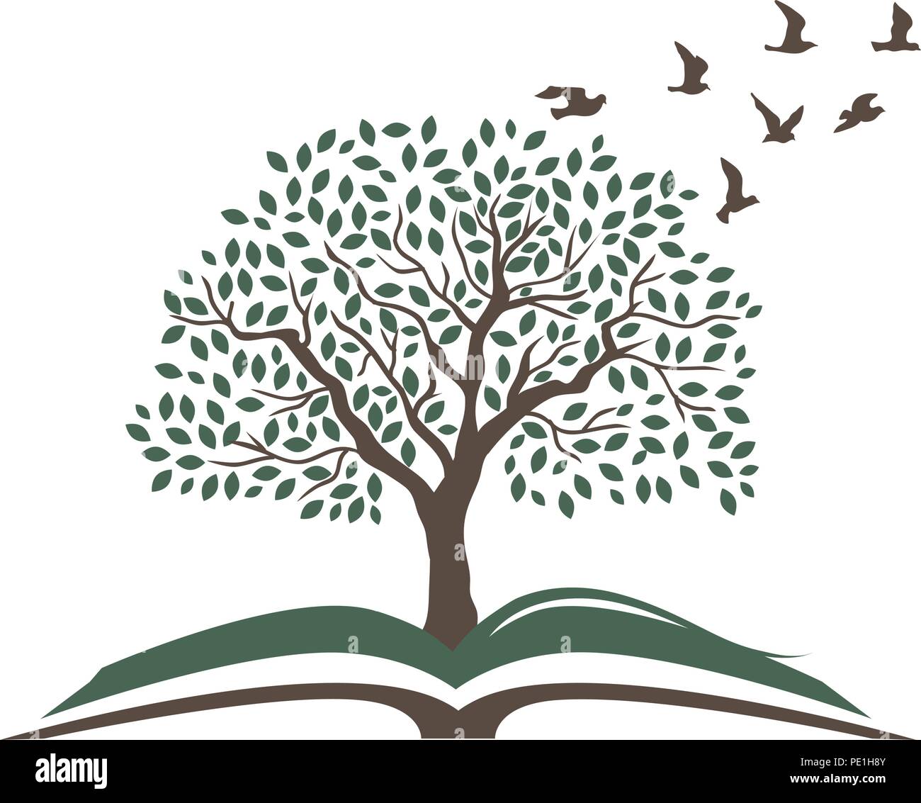tree and birds Stock Vector Image & Art - Alamy