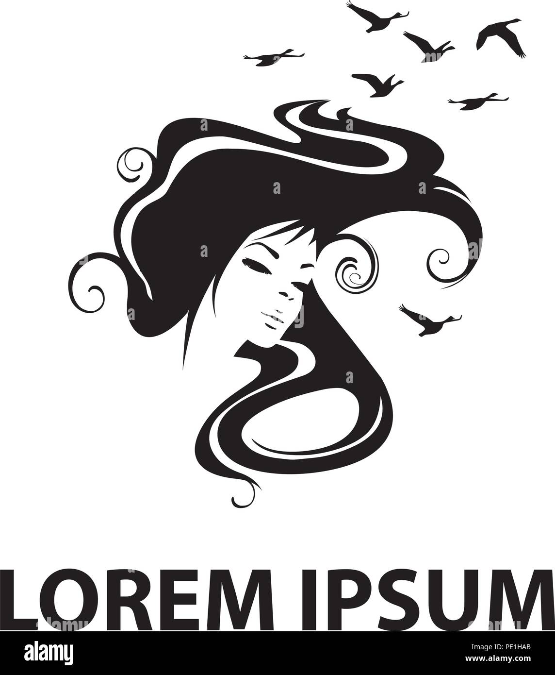 Birds with human Stock Vector Images - Alamy