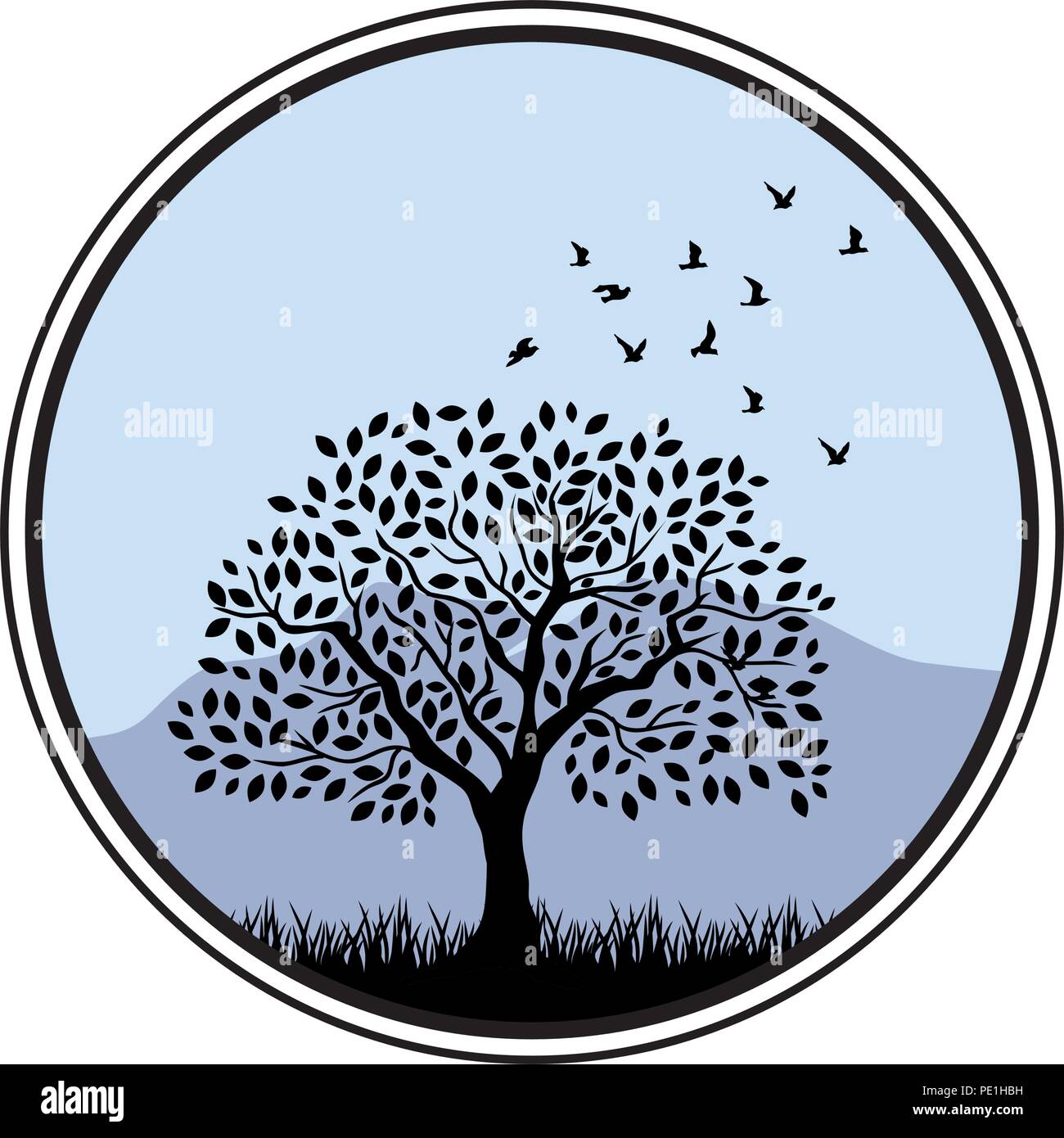 Freedom tree illustration Stock Vector Images - Alamy