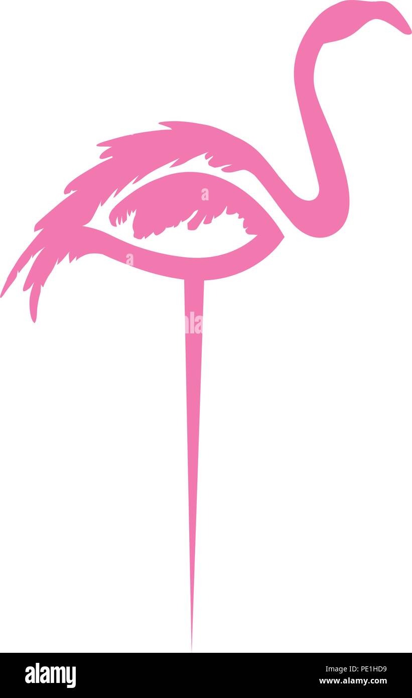abstract pink flamingo Stock Vector Image & Art - Alamy