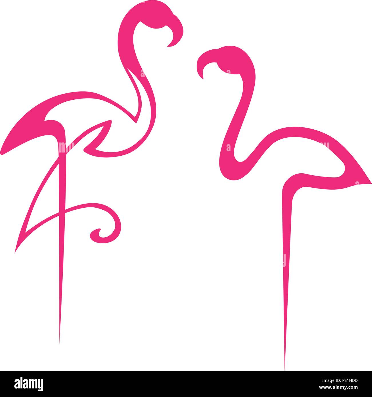 Flamingo Abstract Art