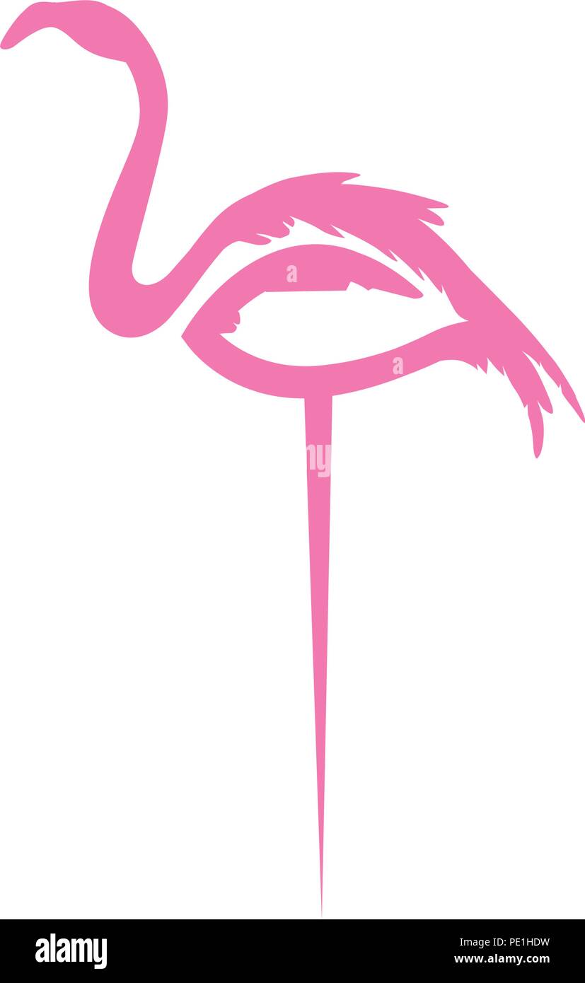 abstract pink flamingo Stock Vector Image & Art - Alamy