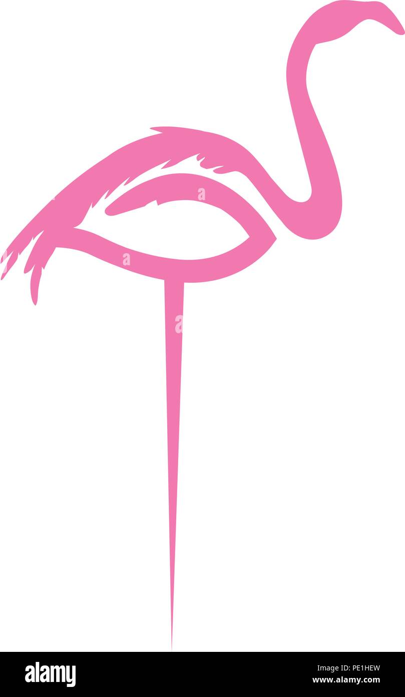 abstract pink flamingo Stock Vector Image & Art - Alamy