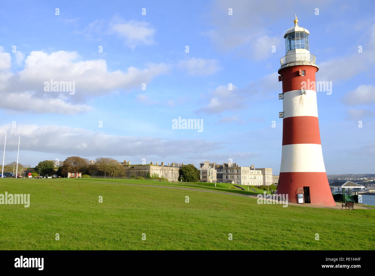 Plymouth, Devon, England, Smeatons Tower, lighthouse, The Hoe, Royal ...