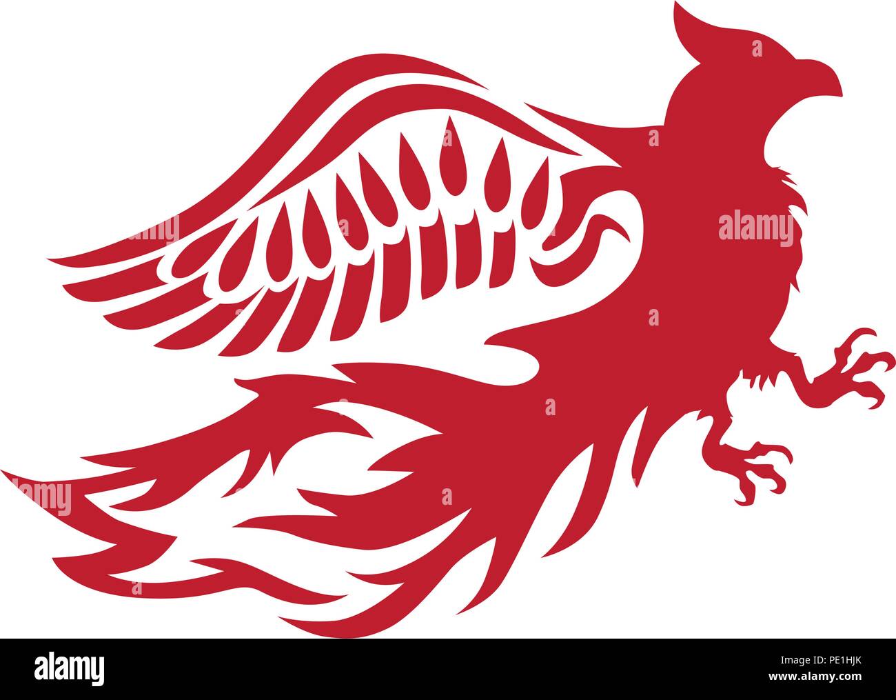 Phoenix Bird, Abstract Stock Vector Image & Art - Alamy