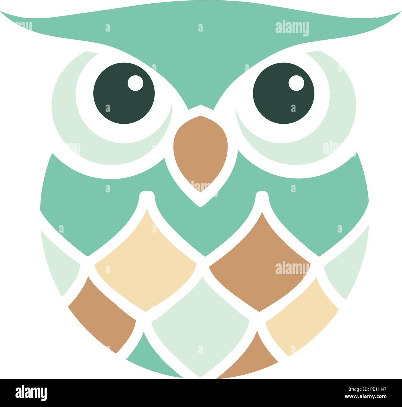 Little owl face Stock Vector Images - Alamy