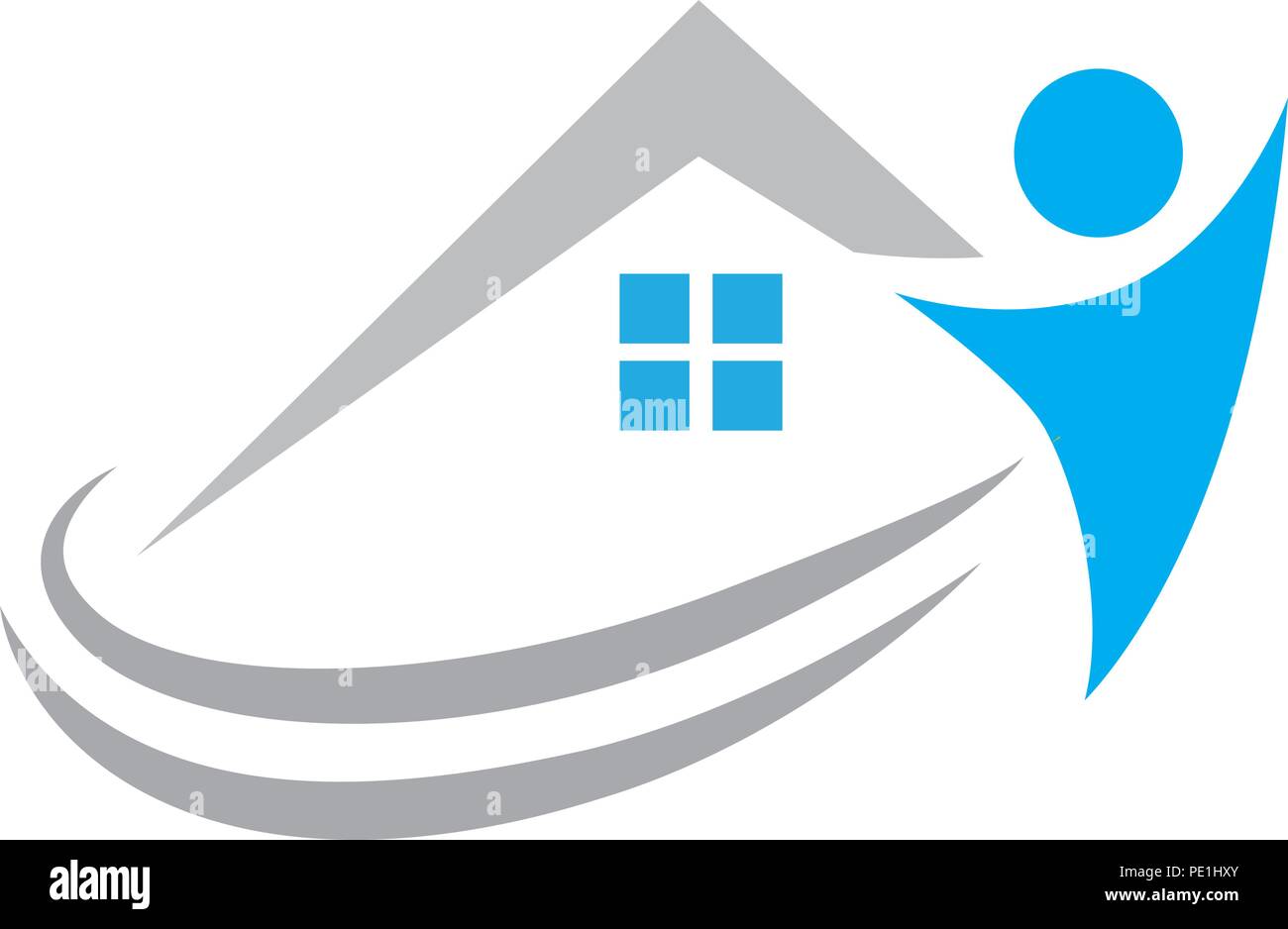 abstract house , building and renovations related logo icon Stock ...