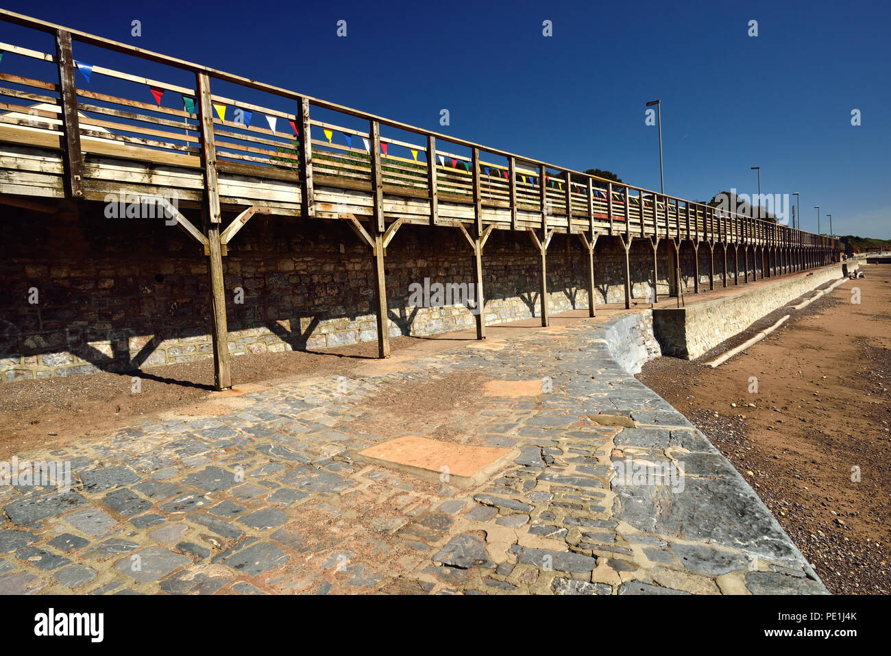 The elevated down platform at Dawlish railway station, seen from the ...