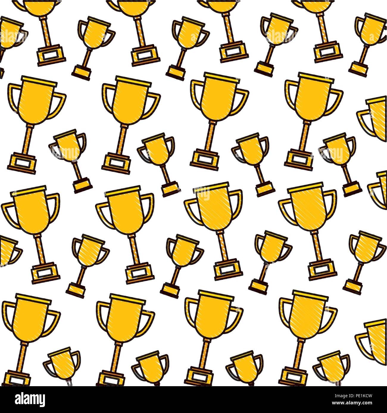 trophy award winner honor pattern vector illustration Stock Vector ...