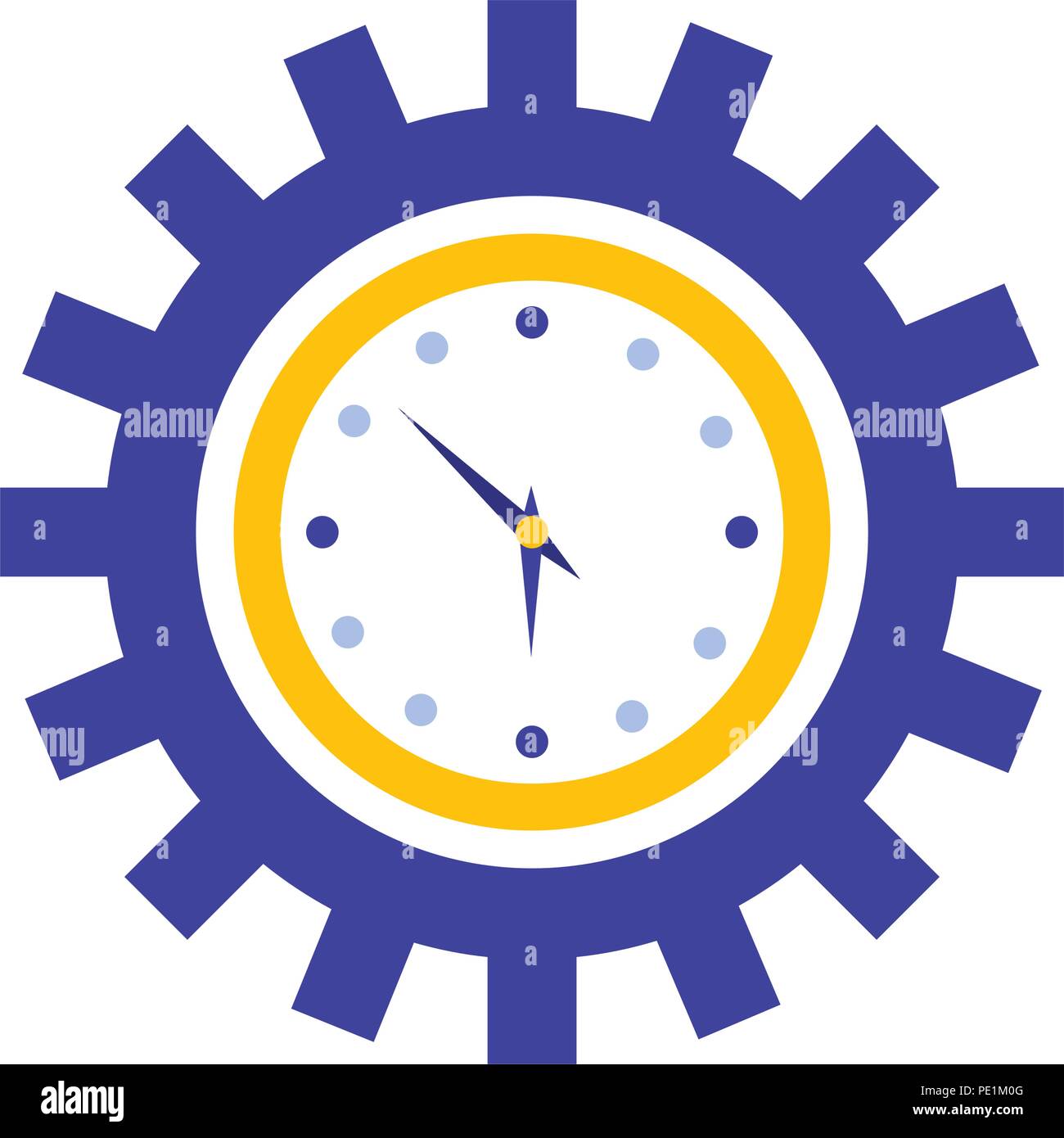 Open clock machine Stock Vector Images - Alamy