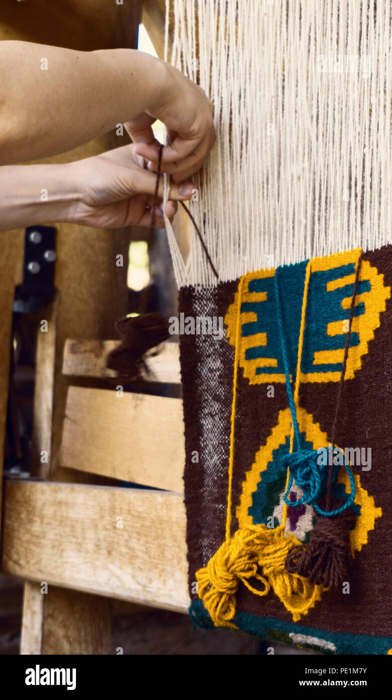 Woman master carpet weaving on hi-res stock photography and images - Alamy