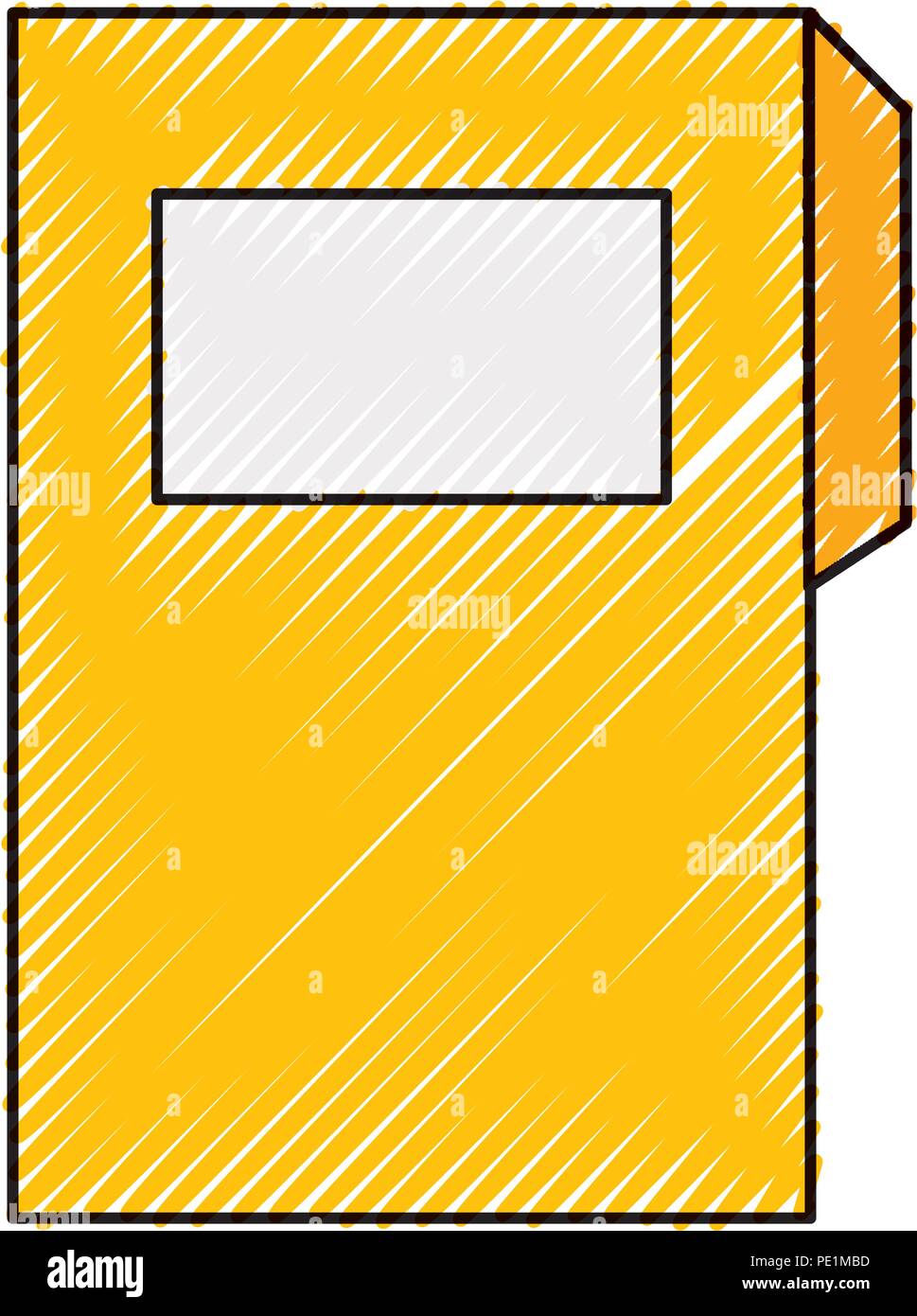 office business folder statistics online vector illustration drawing ...