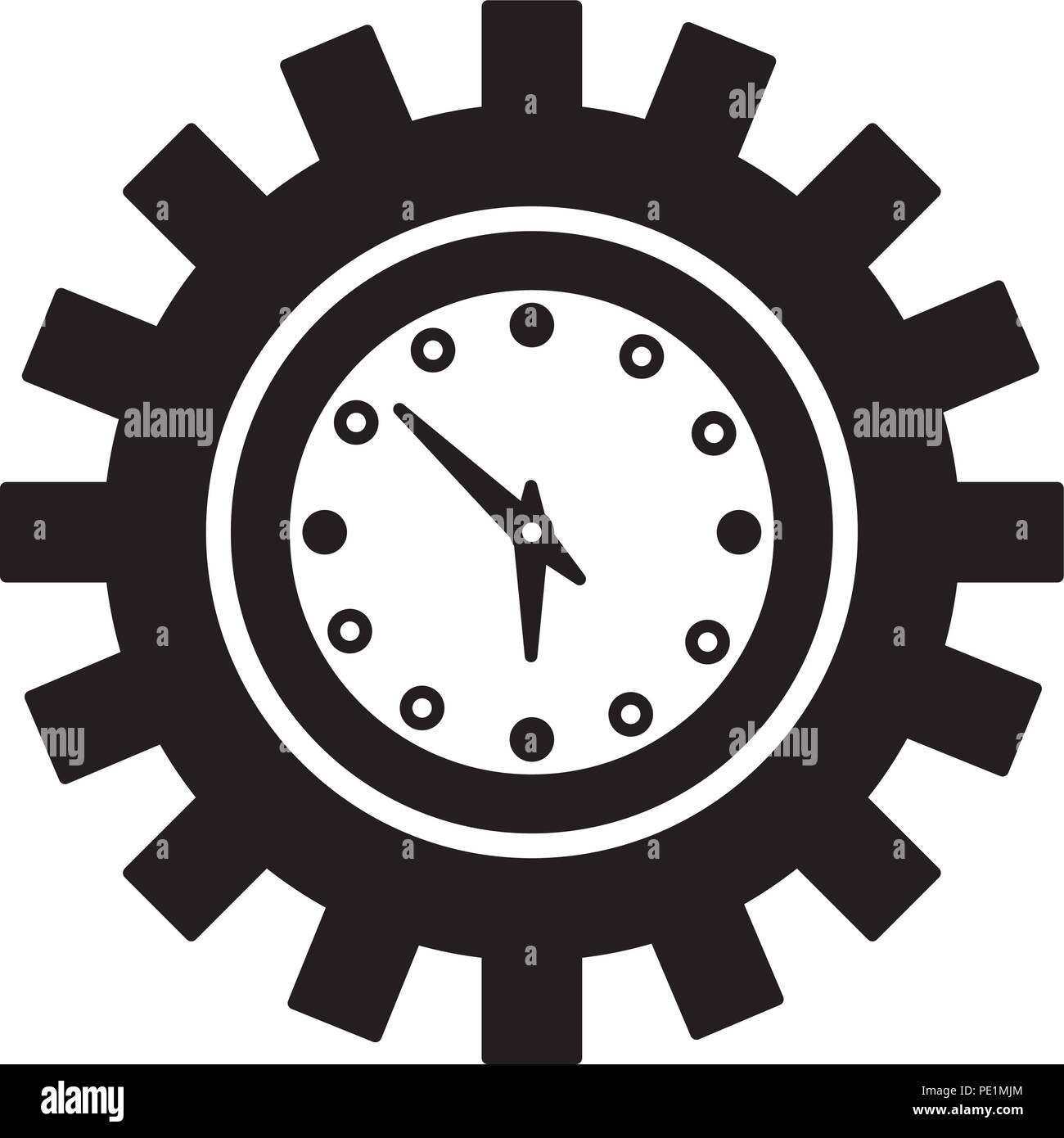 Open clock machine Stock Vector Images - Alamy