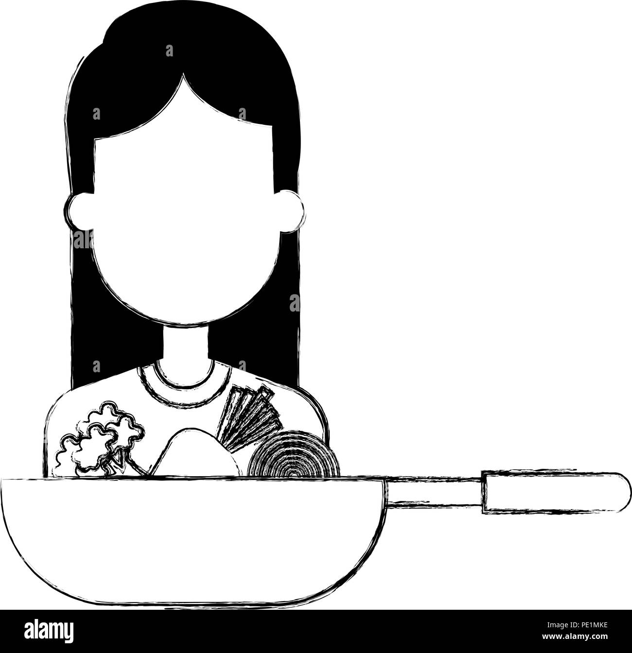 Chef cooking fire Black and White Stock Photos & Images - Alamy